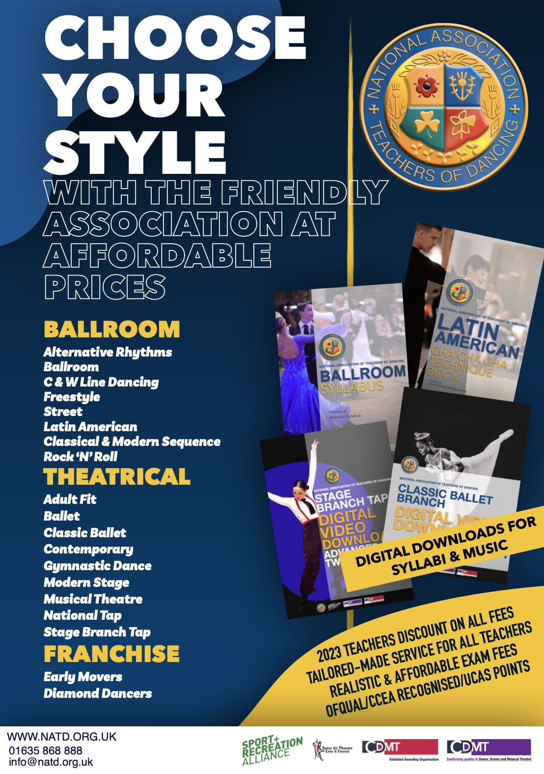 Welcome to the National Association of Teachers of Dancing.